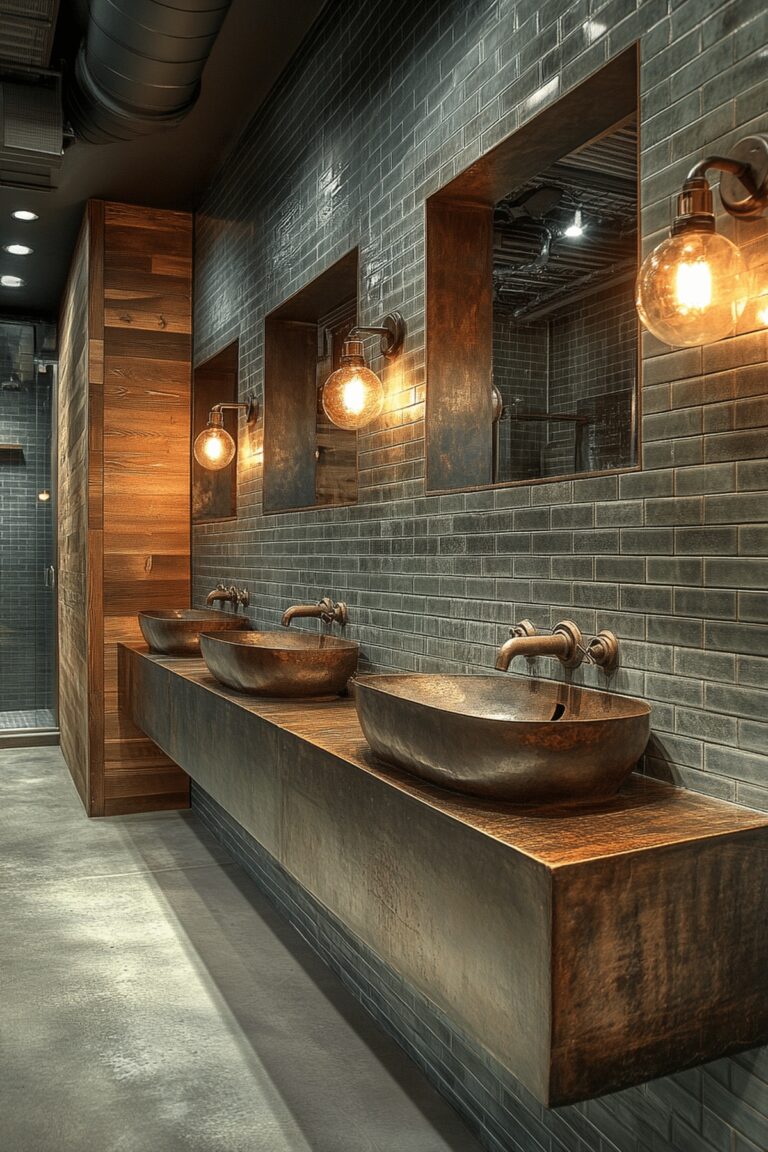 29 Industrial Restroom Designs That Merge Modern Cool with Rustic Edge ...